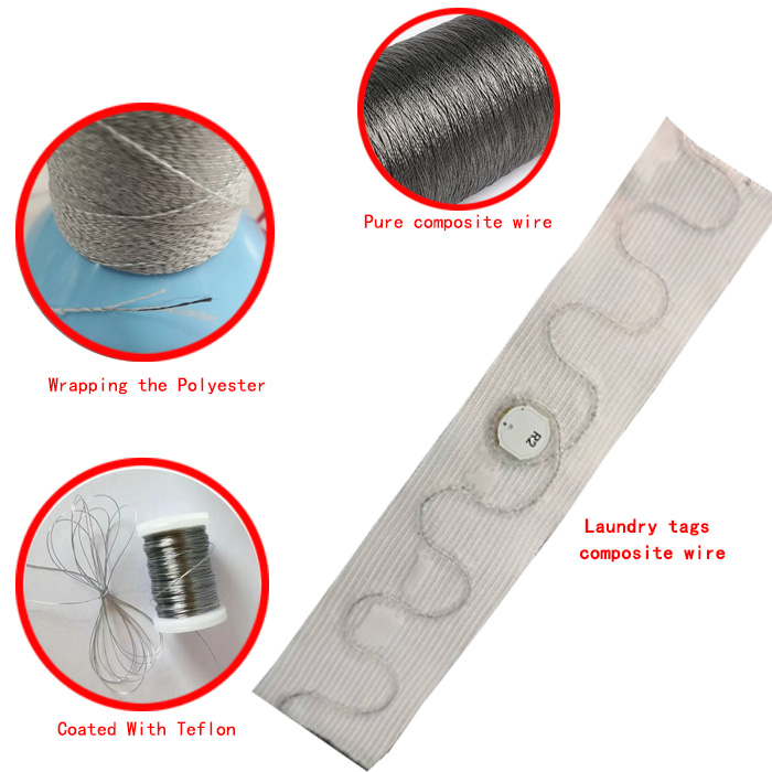 Metallic Fiber Composite Wire for RFID